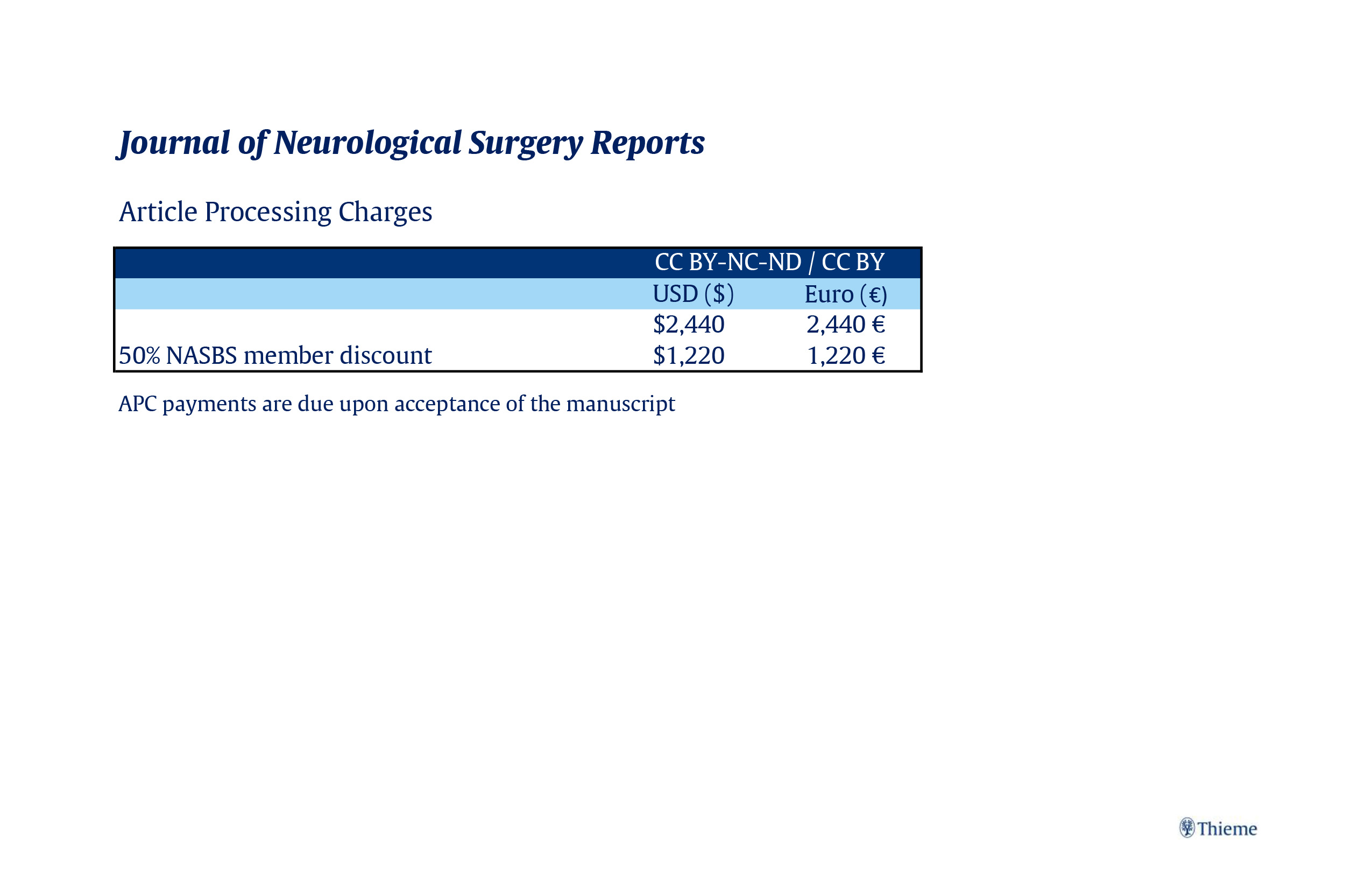 Journal of Neurological Surgery Reports - Thieme Publisher China